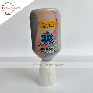 Fevicryl 3D Outliners Glitter - Silver (Code1865) | Price in Sri Lanka ...